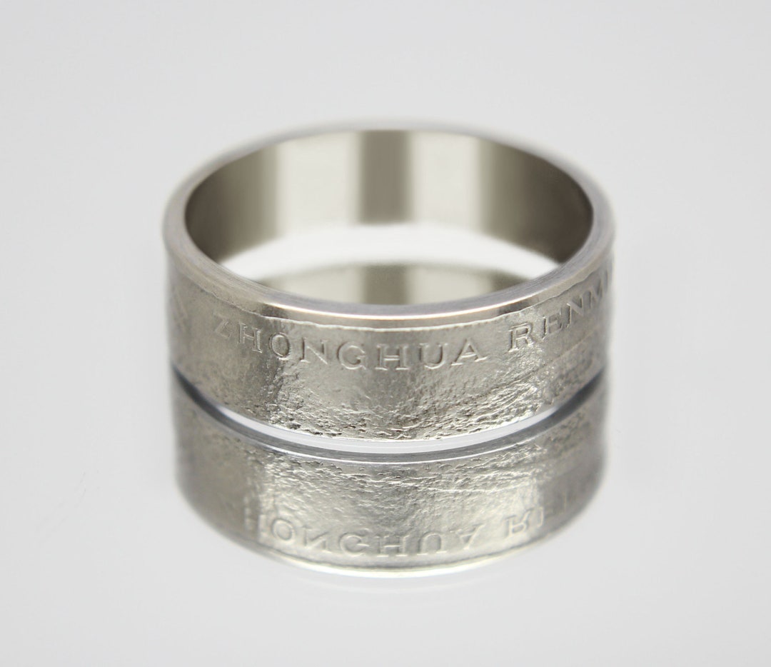 China Coin Ring 1 Yuan 1999, Coin Ring for Men, Womens Coin Ring, Mens ...