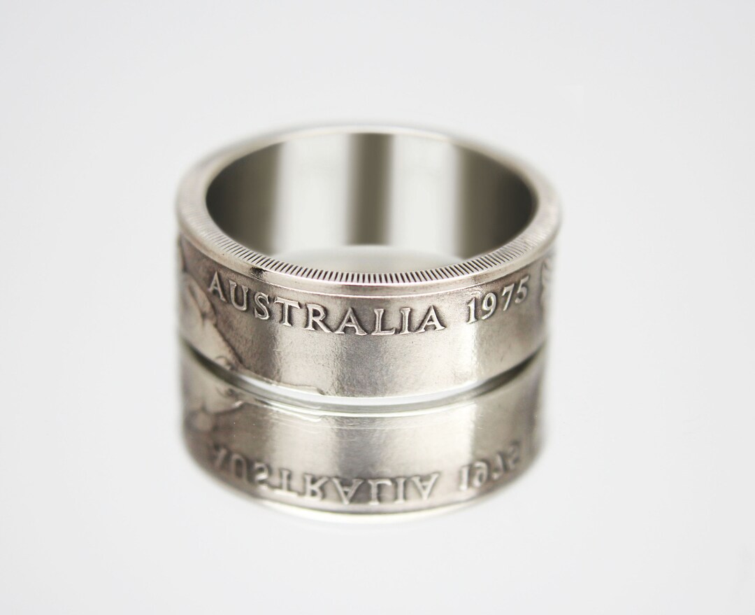 Australia Coin Rings 20 Cents 1966-1984, Coin Ring for Men, Womens Coin ...