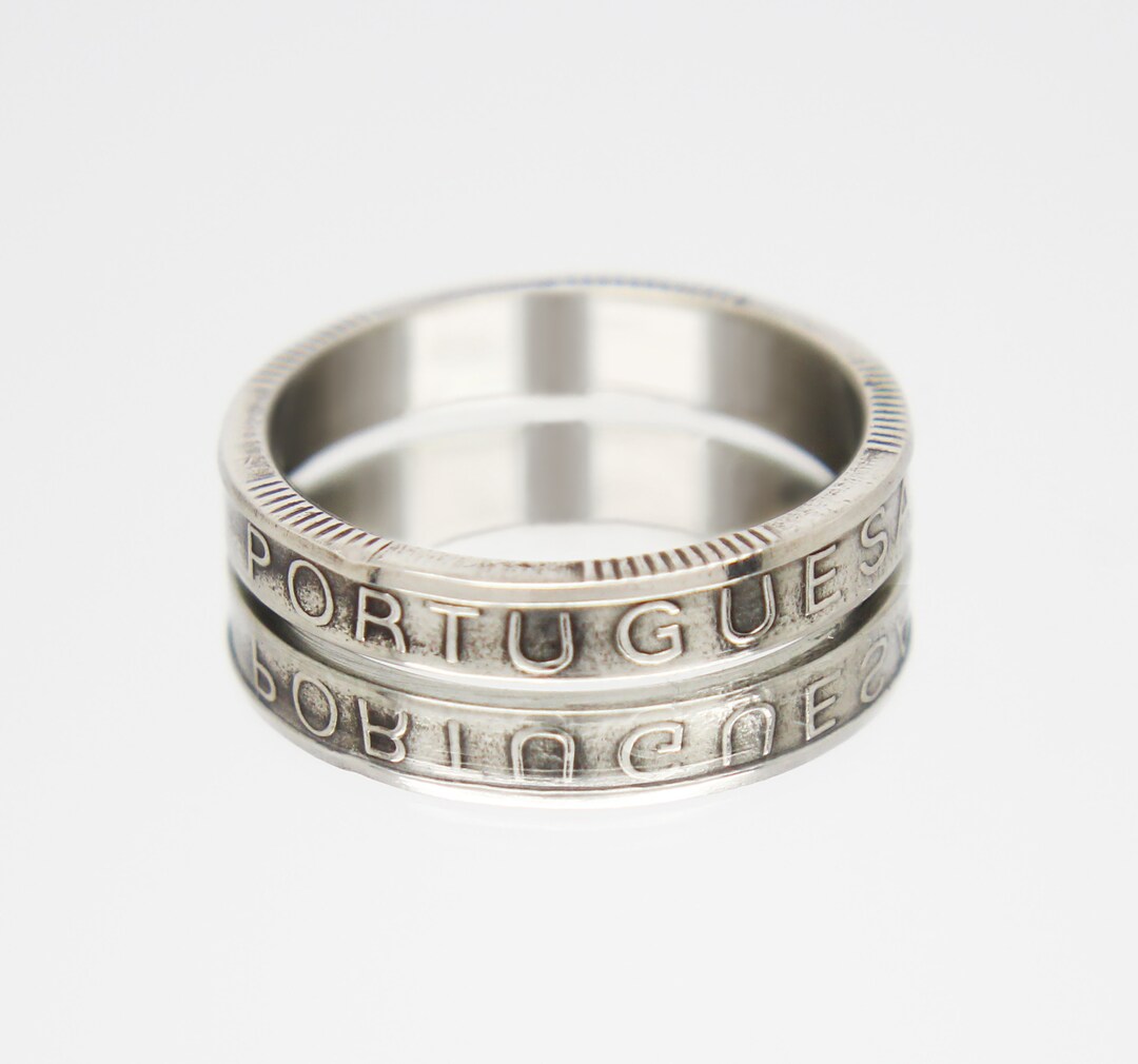 Portugal Coin Ring 100 Escudos 1989-2001, Coin Ring for Men, Womens ...