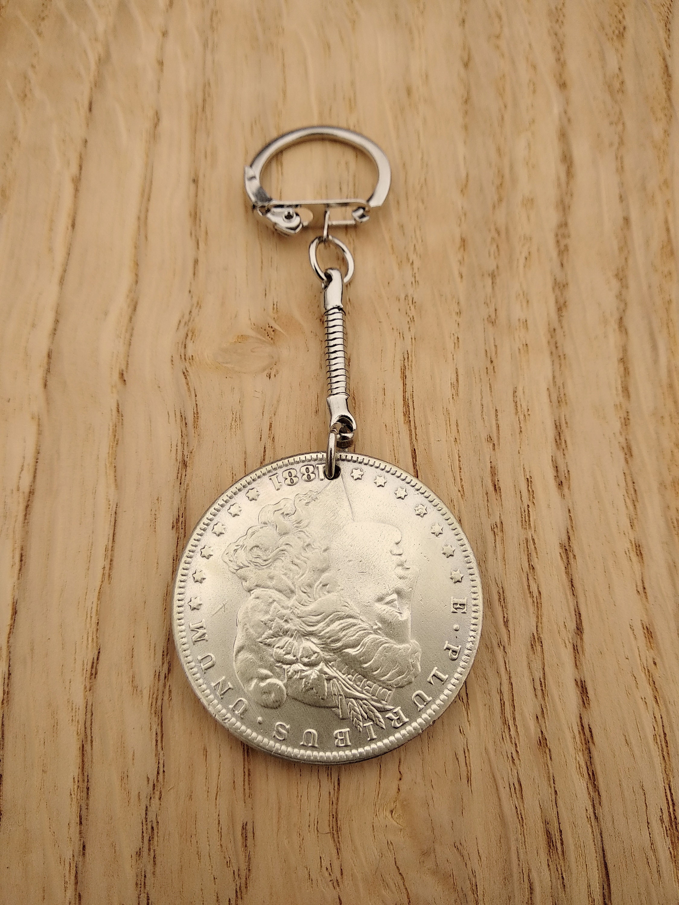 Keychain Key Ring Keychain Coin Coin Keychain Motorbike Key - Etsy UK