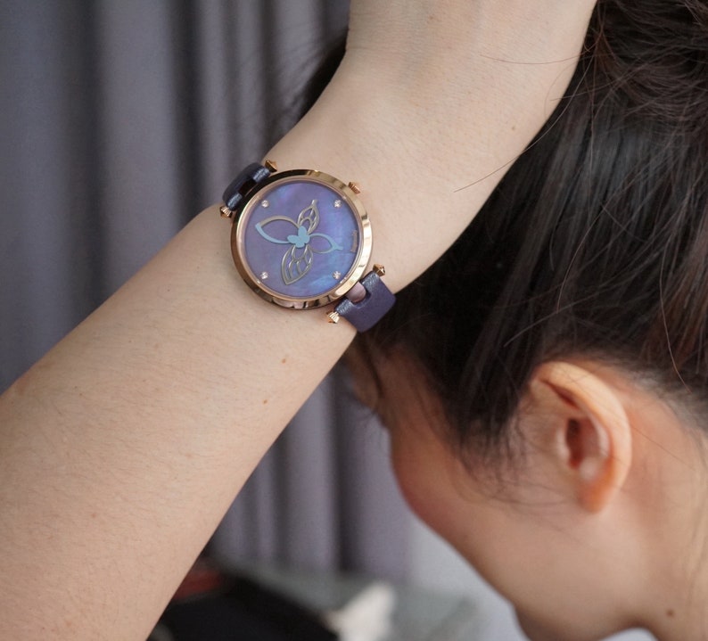 Purple Butterfly Lady Watch - A Symphony of Elegance. Discover the ...