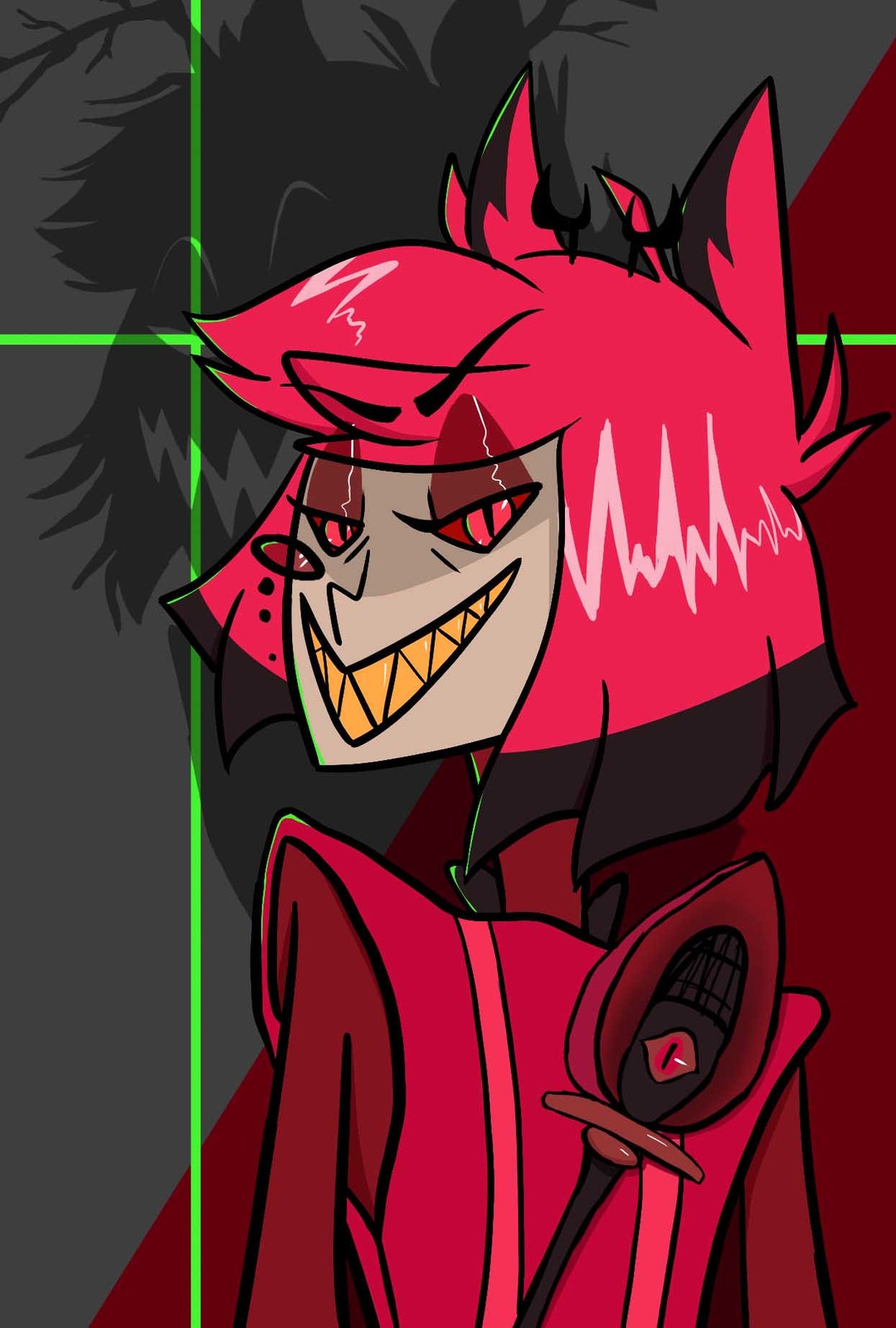 Hazbin Hotel Alastor Mini Print 5x7 Inches - Etsy