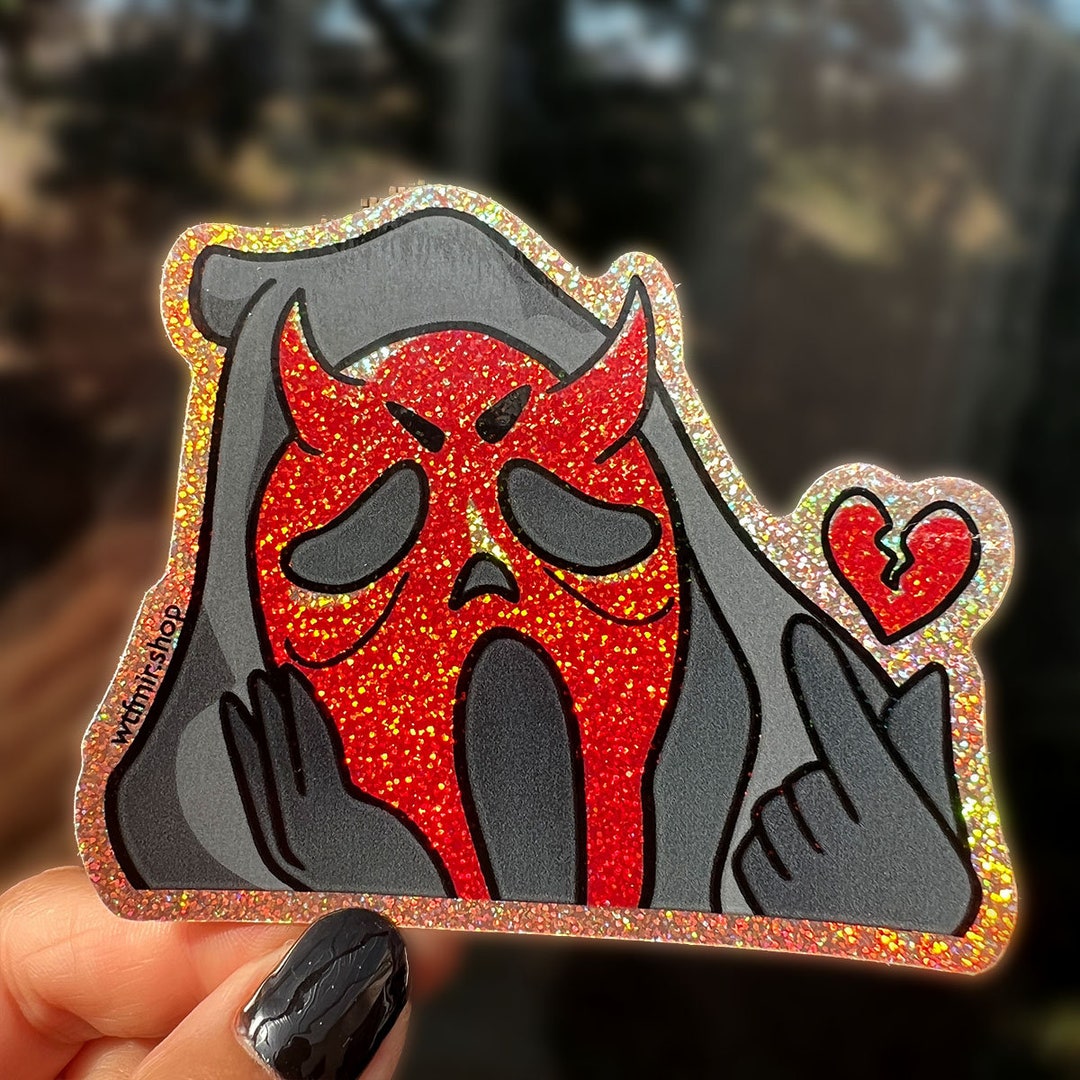 Ghostface Vinyl Sticker - Etsy