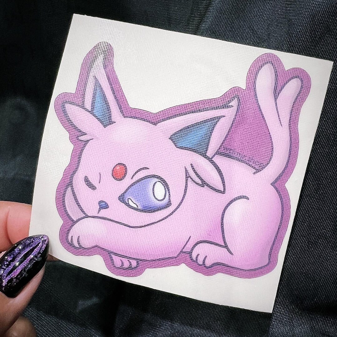Espeon Pokemon Vinyl Sticker - Etsy