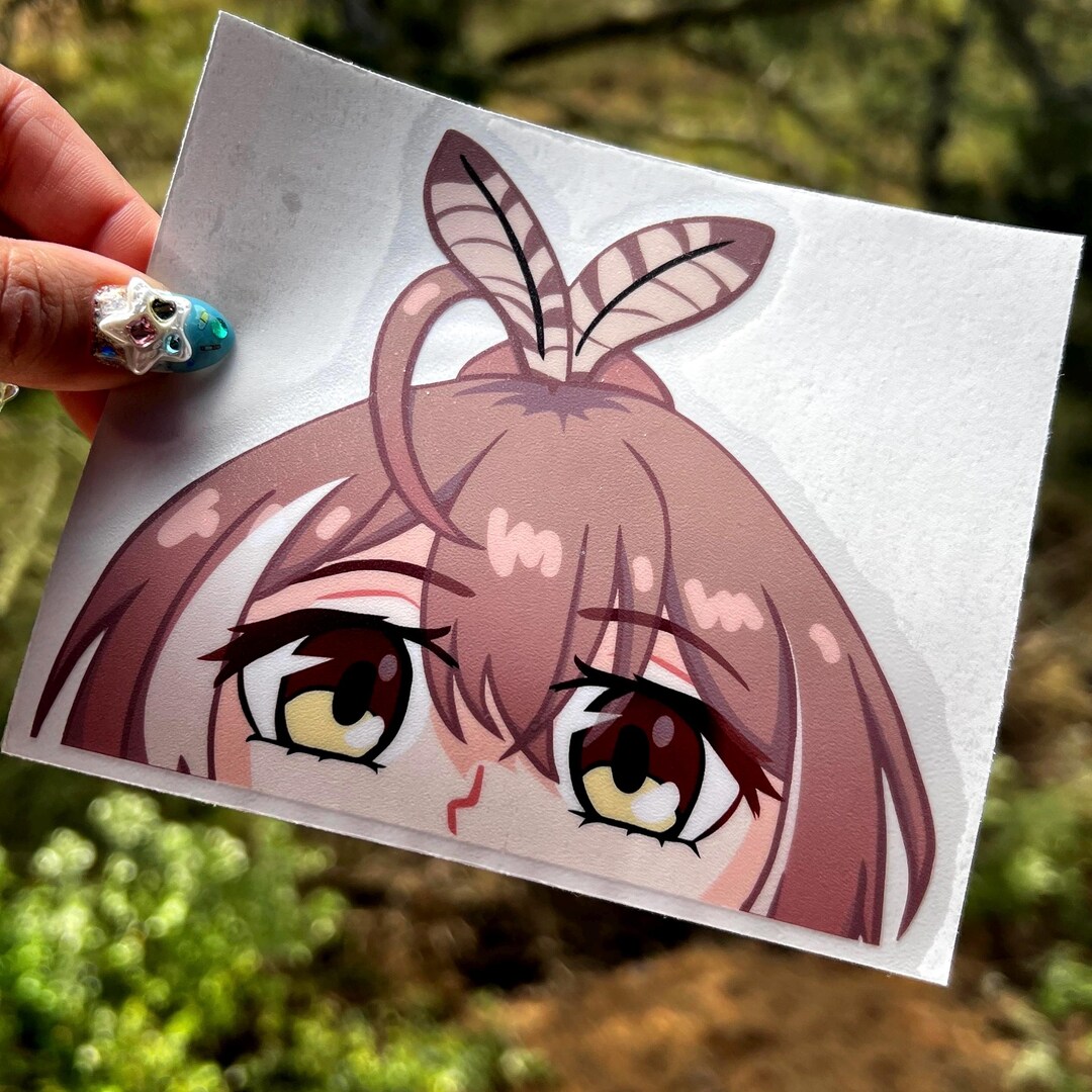 Nanashi Mumei Hololive Anime Vtuber Peeker Car Decal - Etsy