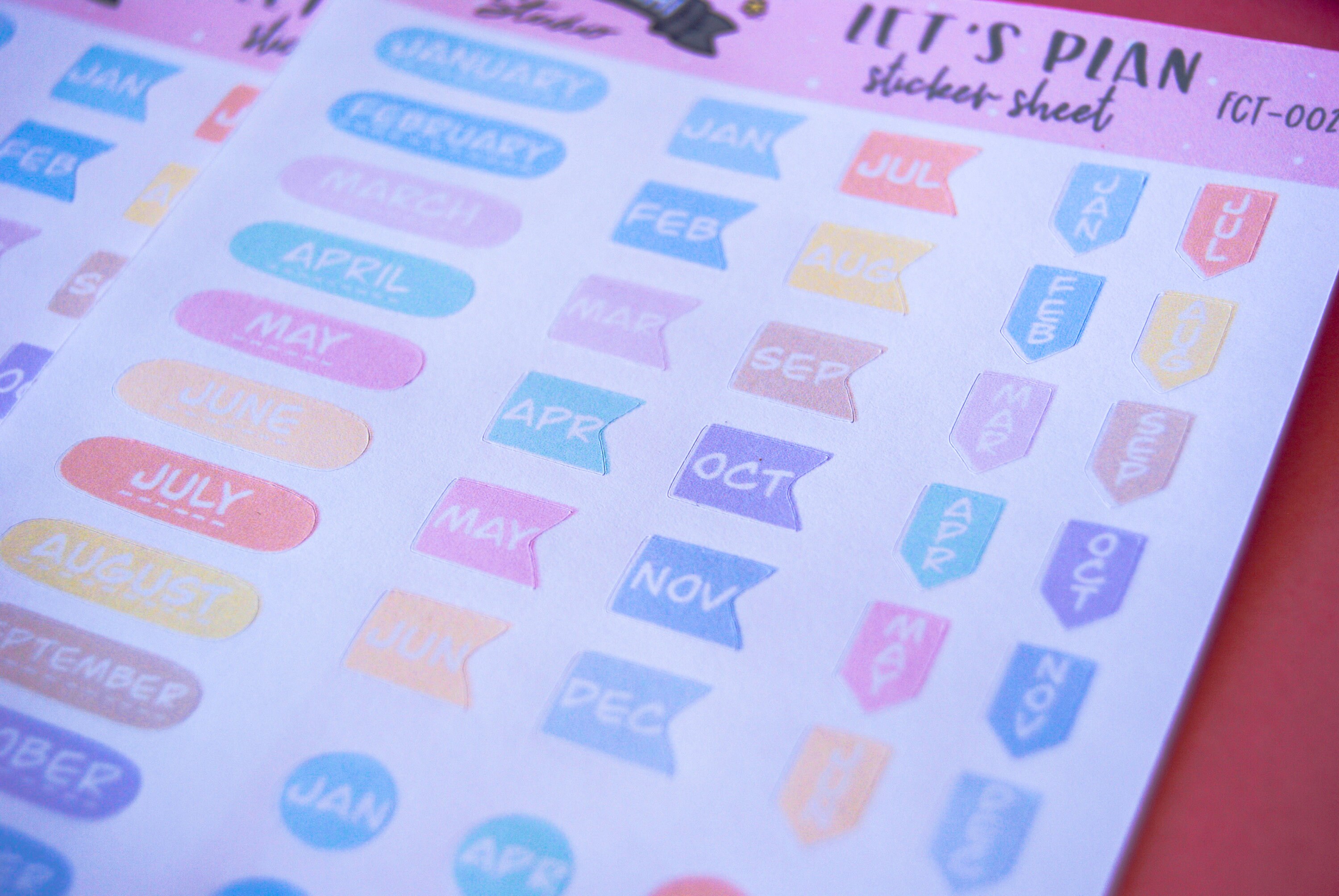 Meses Planner Pegatinas Mensual Kawaii Planner Pegatinas Planner ...