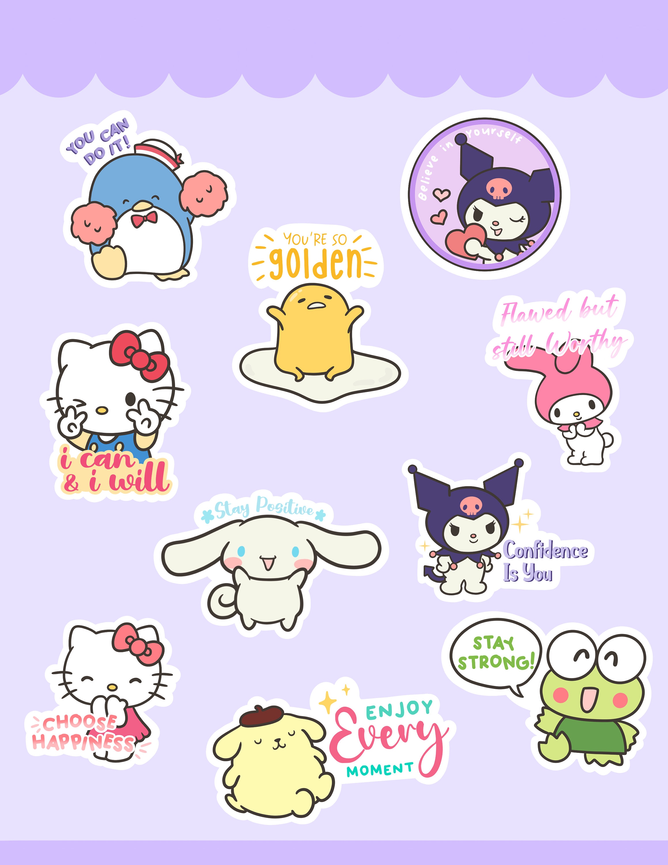 Cartoon Stickers, Everyday Life Digital Stickers, Daily Planner ...