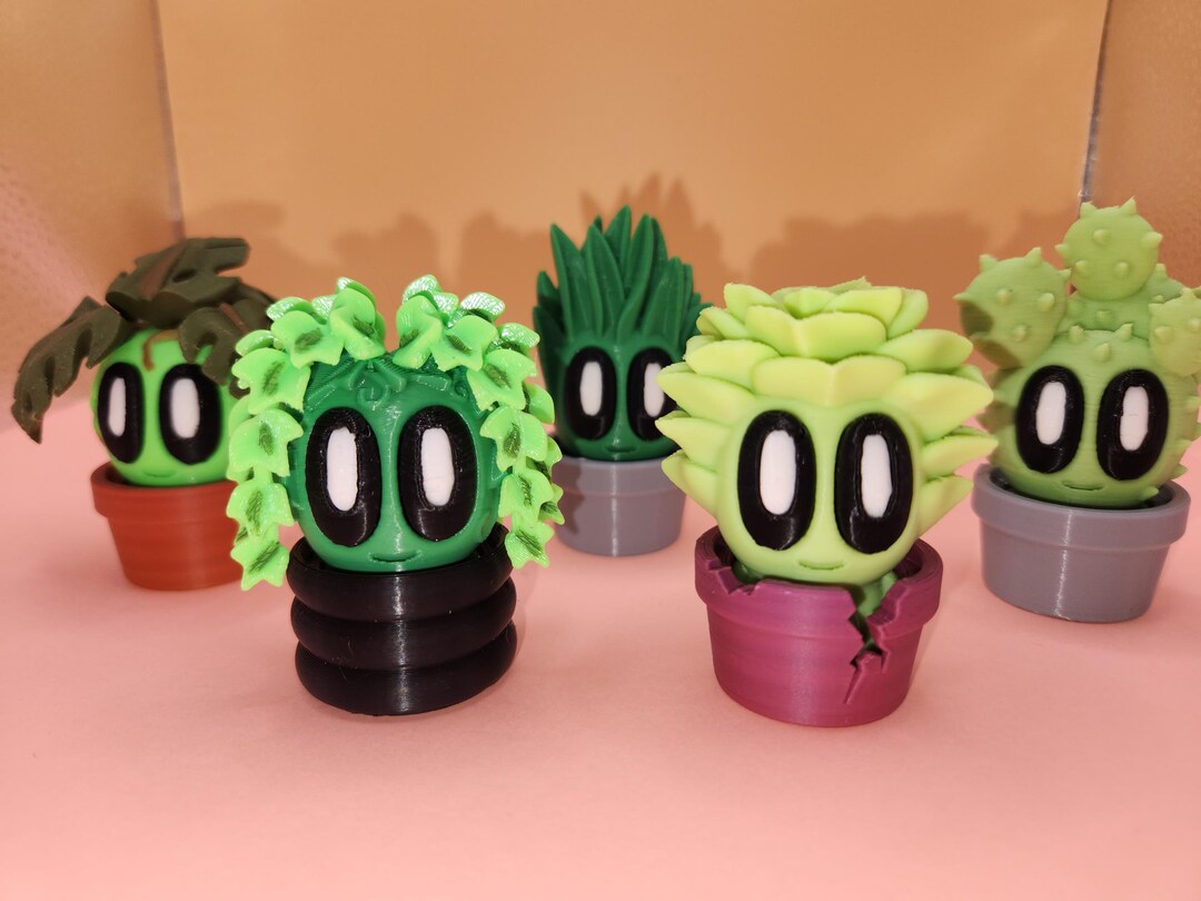 Plant Lover, Adorable 3D Printed Plant, Ivy- Leafy-succulent- Cacti ...