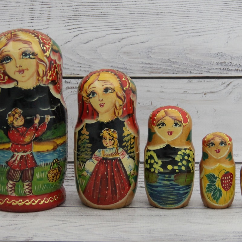 Russian Tales Wooden Toys - Etsy UK