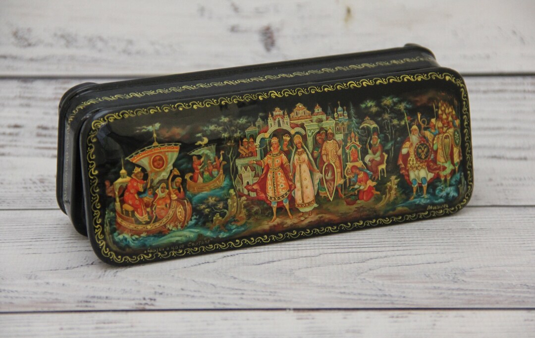 Ukrainian Lacquer Box, Palekh Art Painting School, Fairy Tale, Handmade ...
