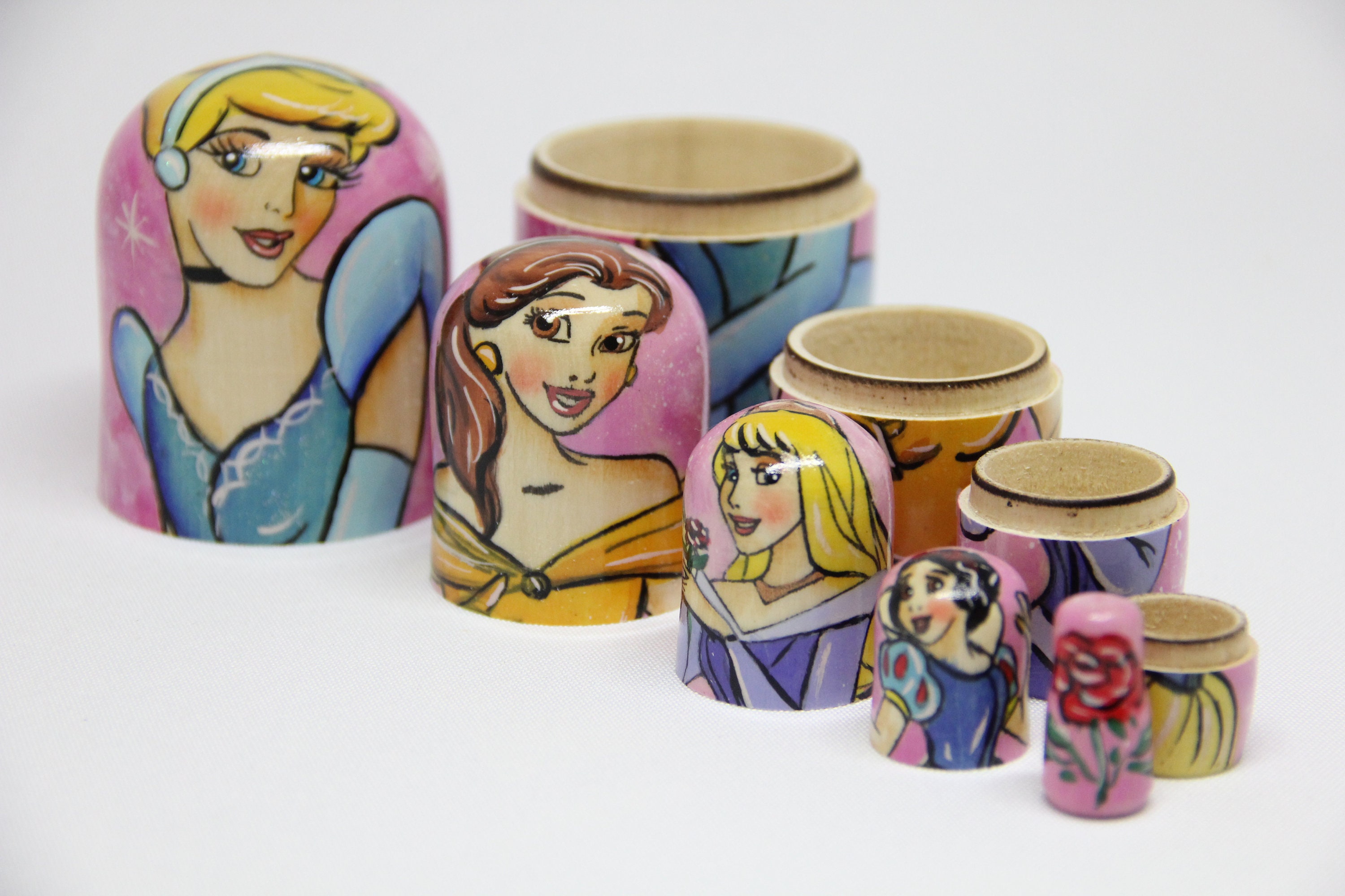 Cartoon Characters Nesting Doll 4.33'' or 11 Cm Hand | Etsy