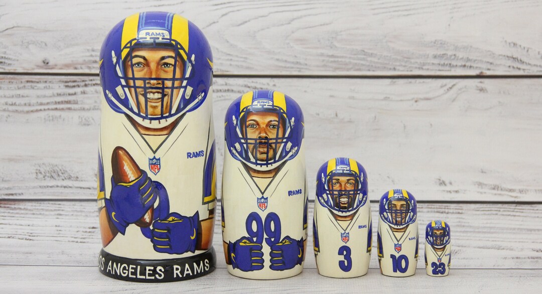 Los Angeles Rams Football NFL Sport Doll 7.08 or 18cm Hand Painted ...
