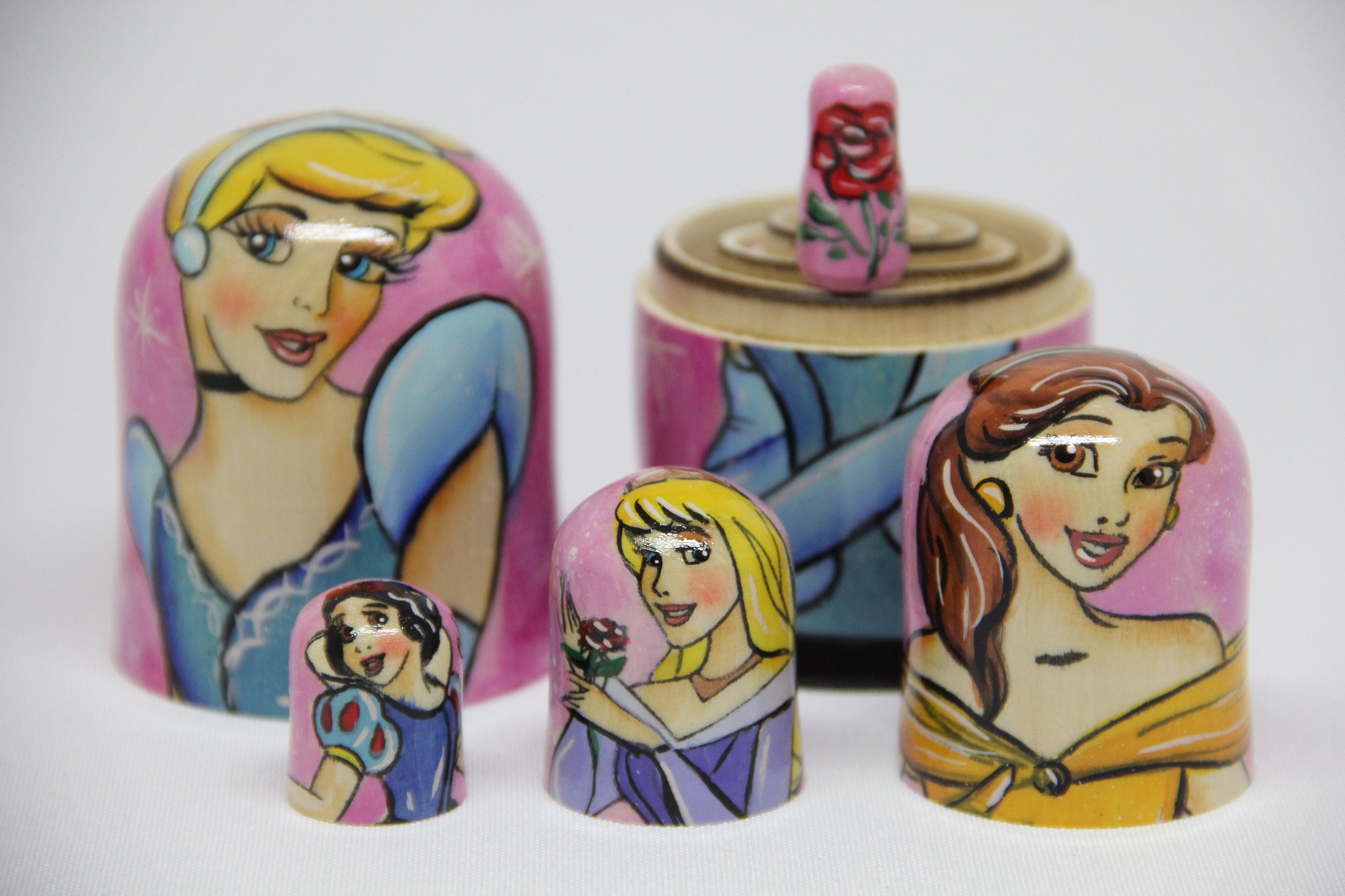 Cartoon Characters Nesting Doll 4.33'' or 11 Cm Hand | Etsy