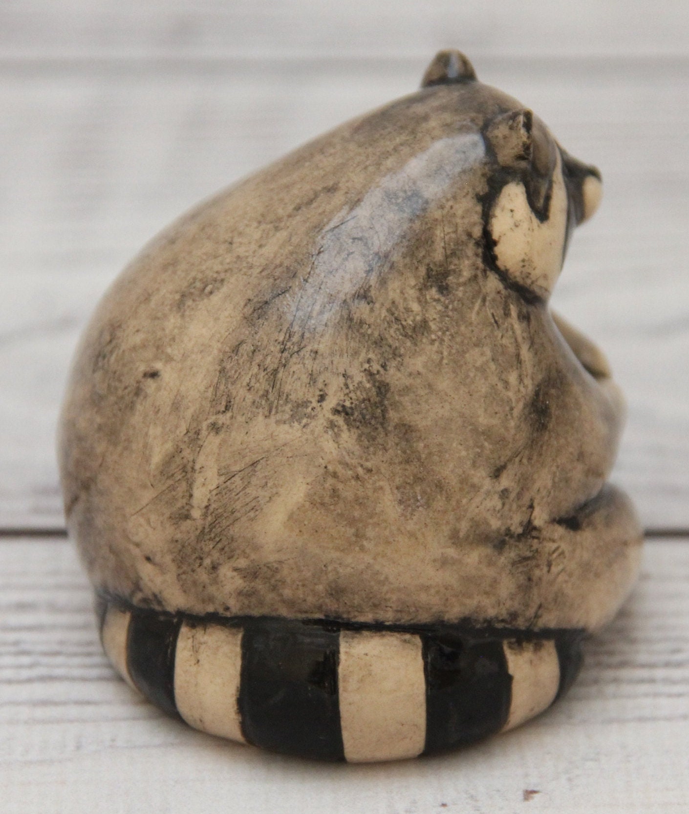 Ceramic Figurine Raccoon 2.36 Collectable Ceramic - Etsy