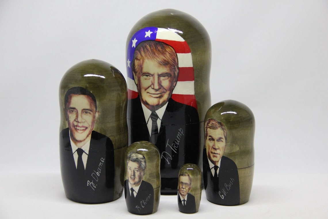 Donald Trump Political Doll 4.33 Hand Painted Nesting - Etsy