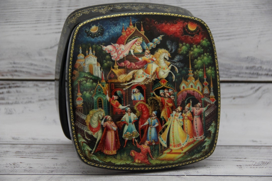 Unique Ukrainian Lacquer Box, Palekh Ukrainian Art Painting School ...