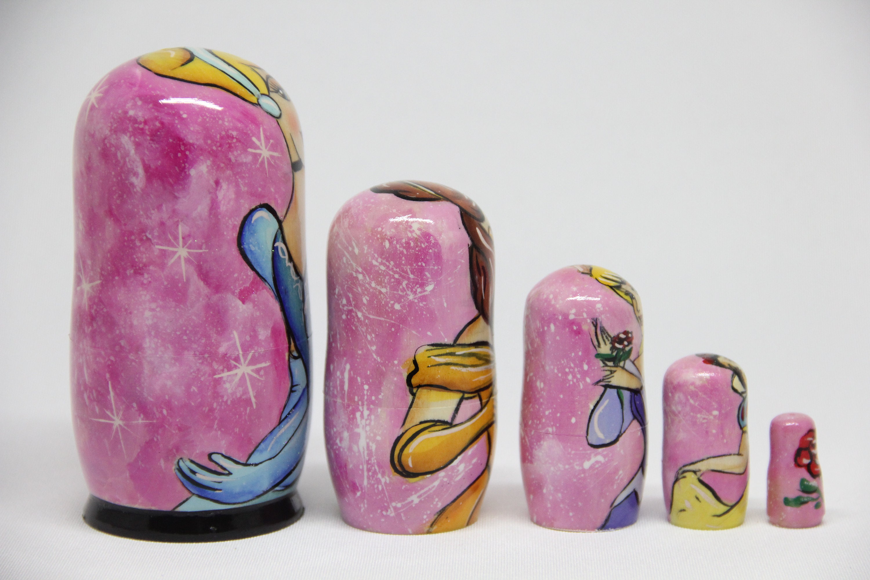 Cartoon Characters Nesting Doll 4.33'' or 11 Cm Hand | Etsy