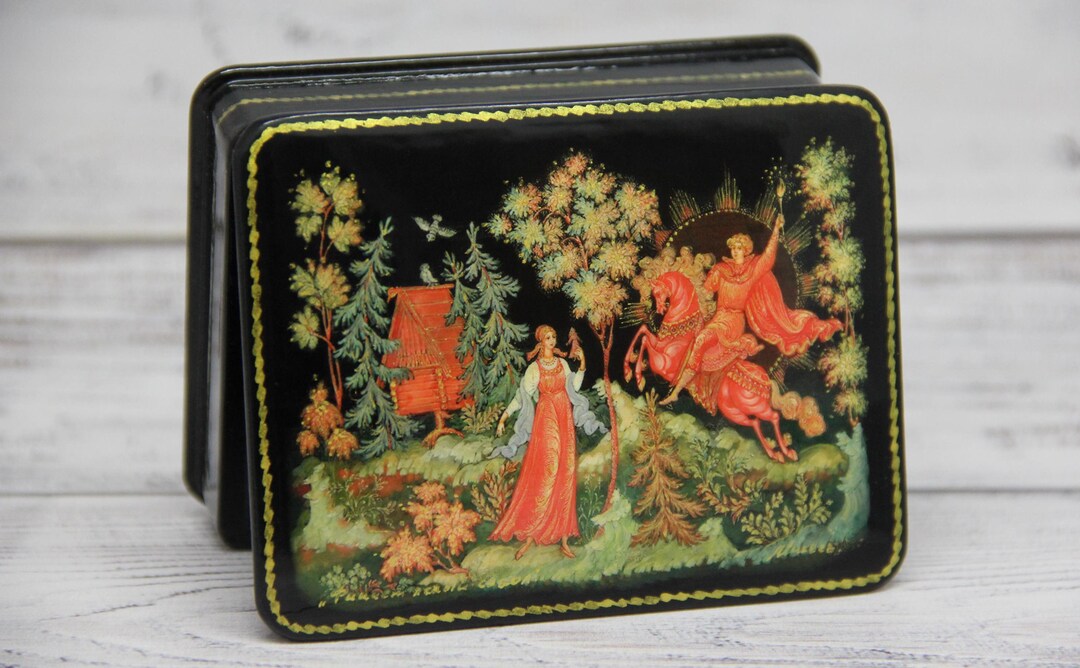 Made in Ukraine Lacquer Box, Ukrainian Art Painting School, Fairy Tale ...
