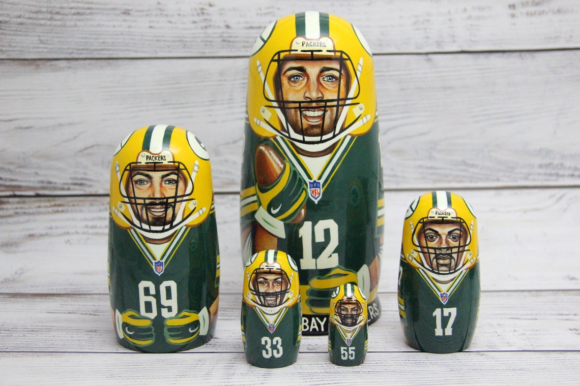 Green Bay Packers Football NFL Sport Doll 7.08 or 18cm | Etsy