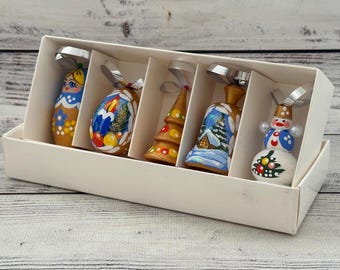 Made in Ukraine Wooden Christmas Tree Ornaments, Hand Painted, Home ...