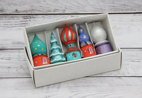 Ukrainian Wooden Christmas Tree Ornaments Hand Painted Home | Etsy