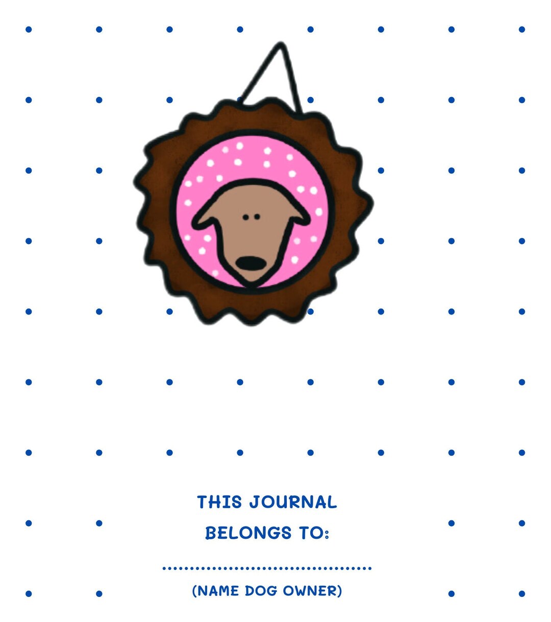 A Dog Journal My Pet Printable Booklet Direct Download Instant Print ...