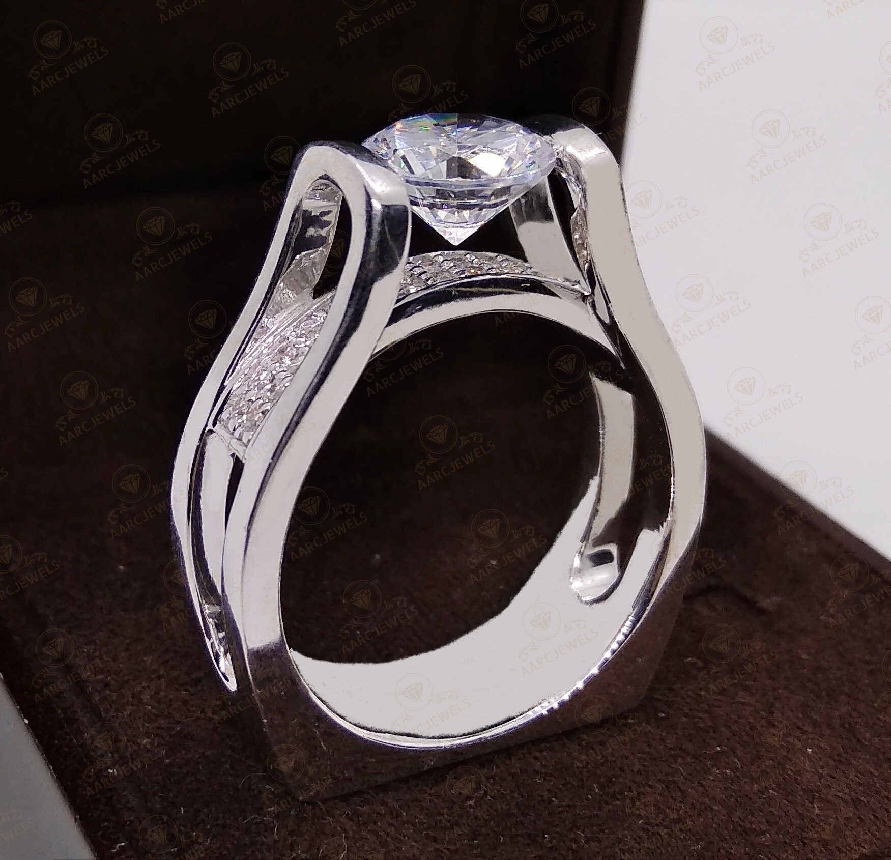 High Set Ring - Etsy