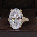 Oval Shaped Solitaire Cocktail Party Ring 12.86 Ct Oval Cut - Etsy