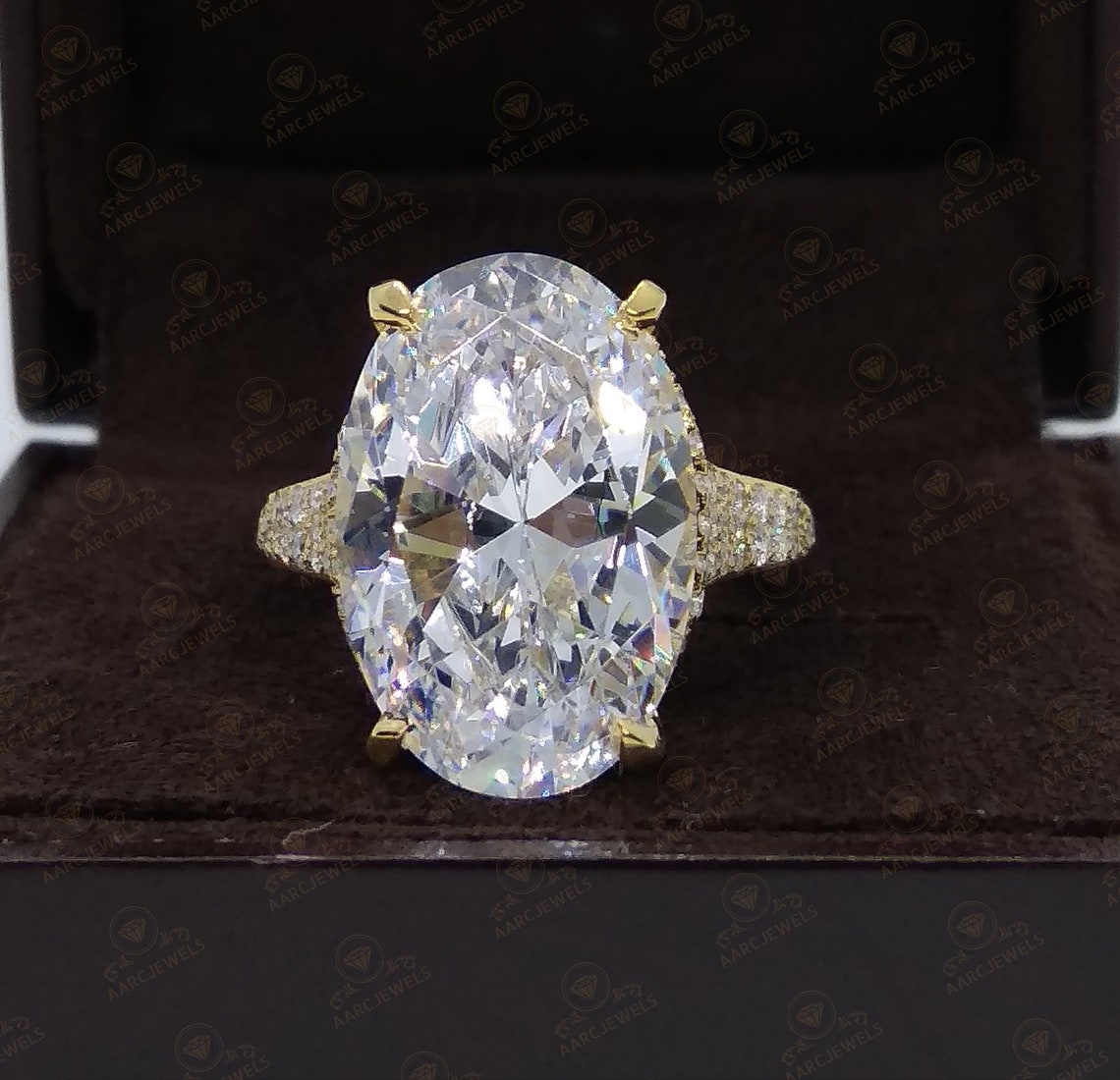 Oval Shaped Solitaire Cocktail Party Ring 6.70 Ct Oval Cut | Etsy