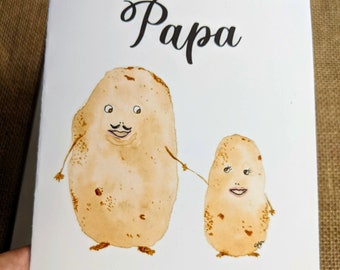 Potato Happy Birthday Card - Etsy
