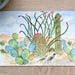 Whimsical Desert Watercolor Card Featuring Quail and Cactus, Bright ...