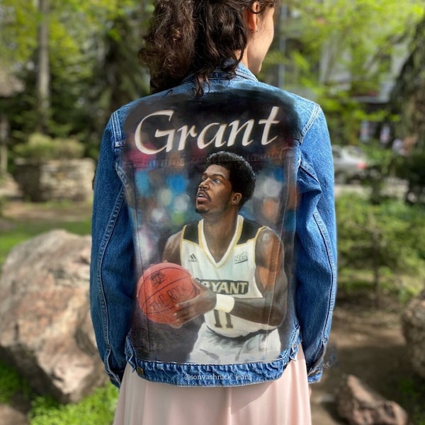 College Jean Jacket - Etsy