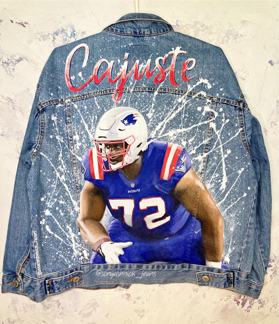 Letterman Jacket, Football Girlfriend Jacket, Custom Jean Jacket ...