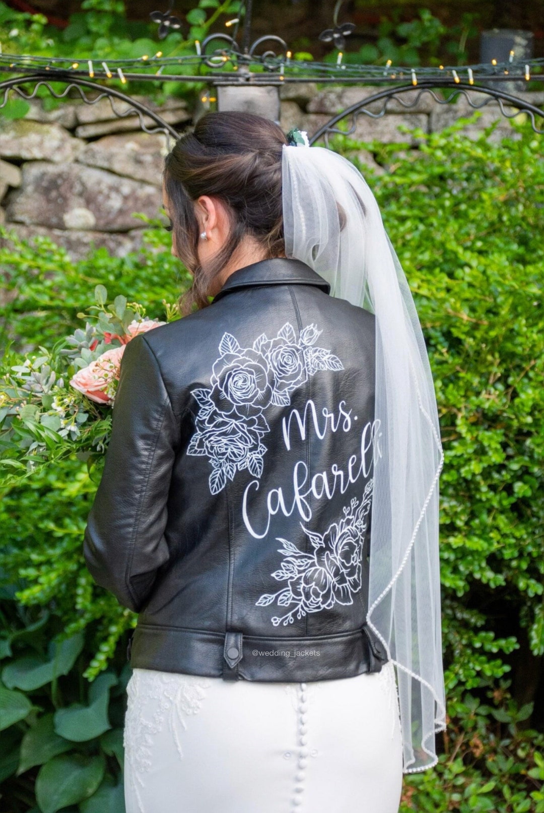 Bridal Wedding Jacket, Bride Leather Jacket, Custom Bride Jacket - Etsy