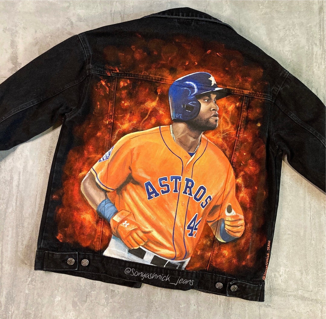 Baseball Denim Jacket, Custom Painted Jean Jacket, Personalized Gift ...