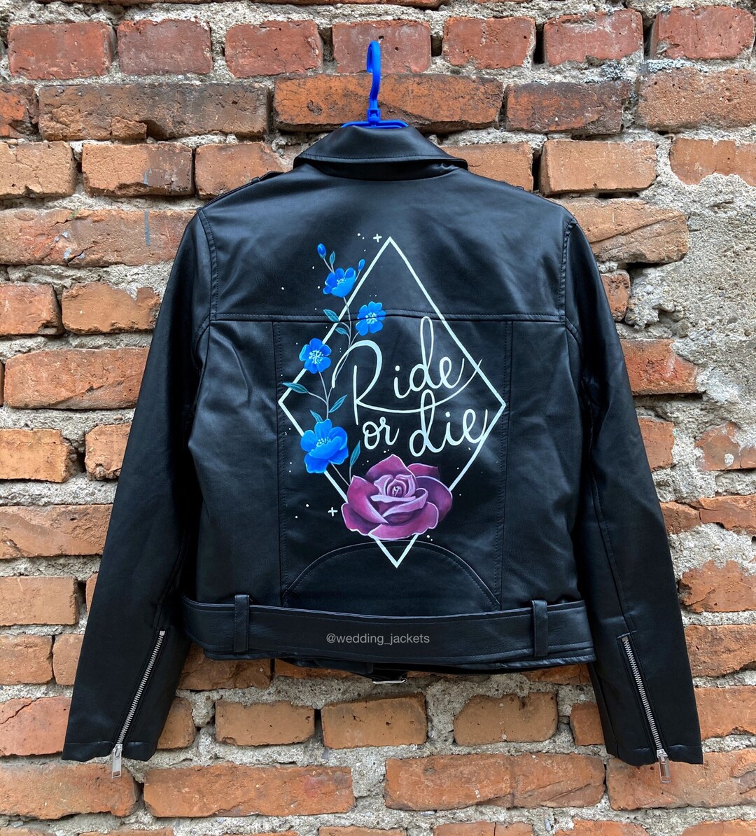 Bride Leather Jacket, Ride or Die Jacket, Wedding Leather Jacket - Etsy