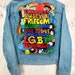 Hand Painted Jean Jacket Lgbt, Pride - Etsy