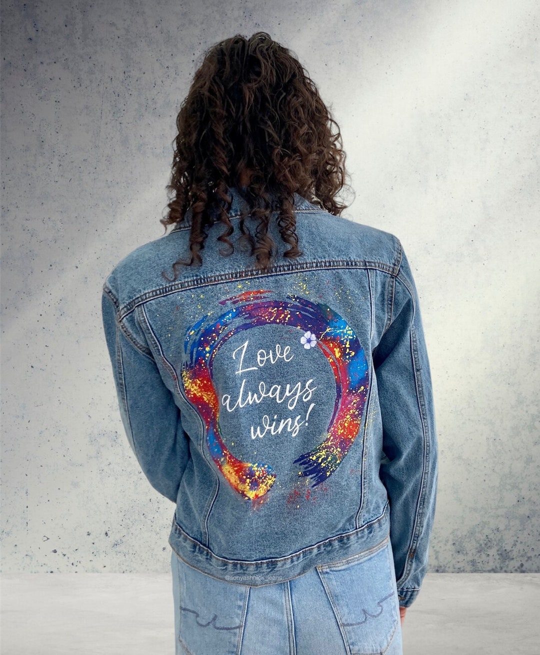 Bride Jean Jacket, Painted Custom Denim Jacket, Wedding Jean Jacket, Mrs Denim Jacket, Wife Jean ...