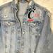 Football Jean Jacket Painted - Etsy