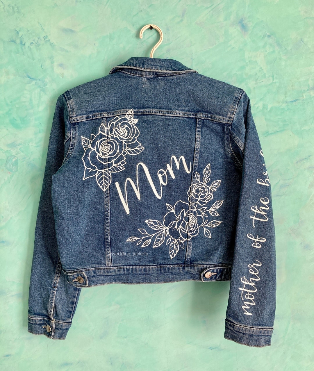 Wedding Jean Jacket, Mother of the Bride, Mother of Bride Gift, Mother ...