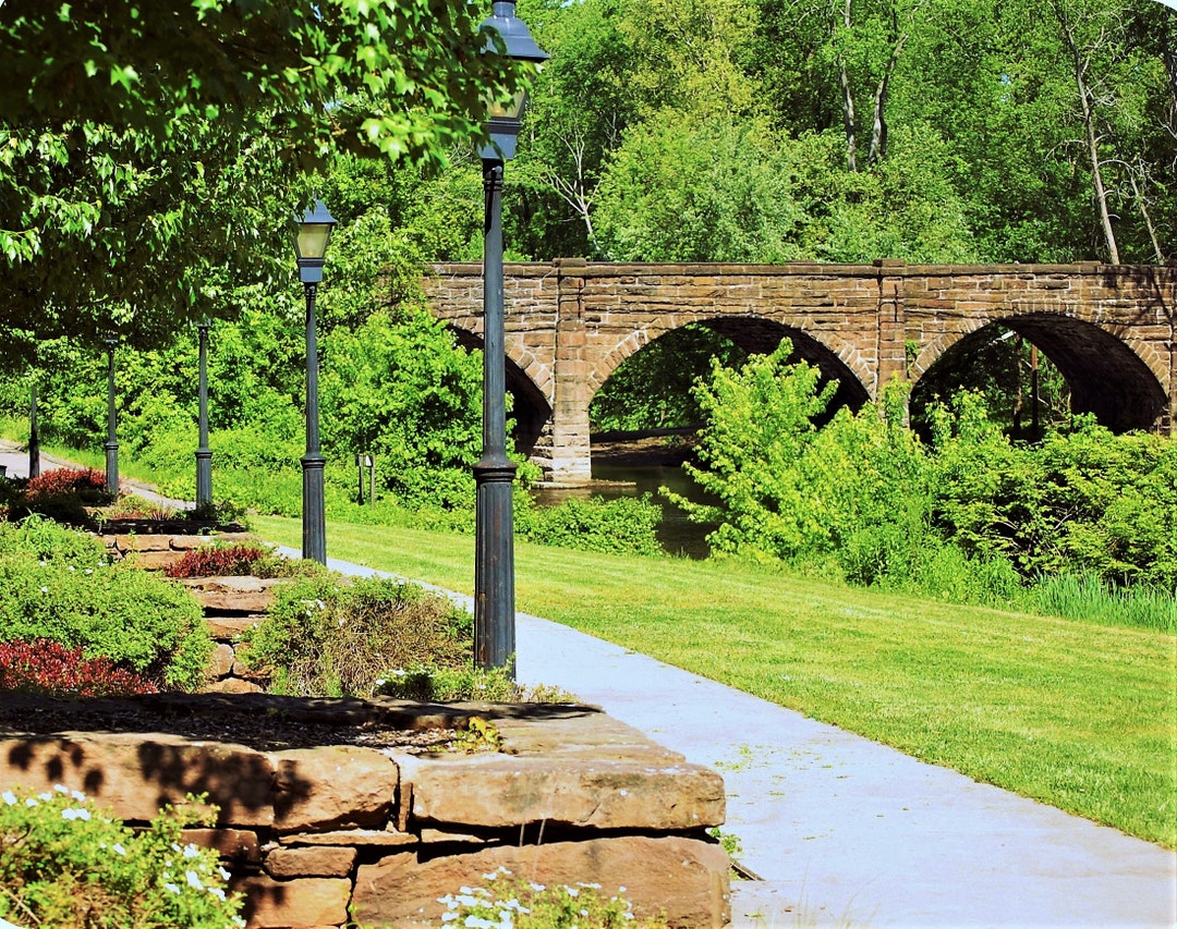 WINDSOR TRESTLE, Railroad, Bridge, River, Brownstone, Park, Walkway ...