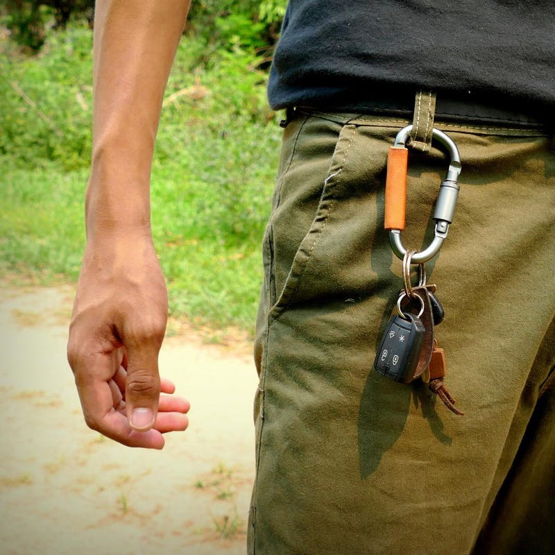 Leather Carabiner - Etsy