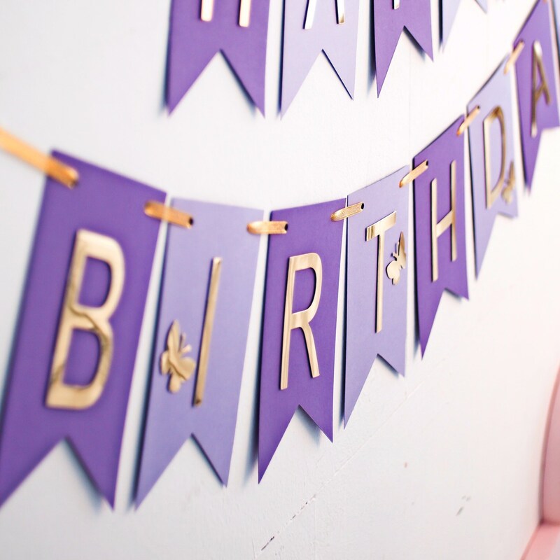 Purple Banner - Etsy