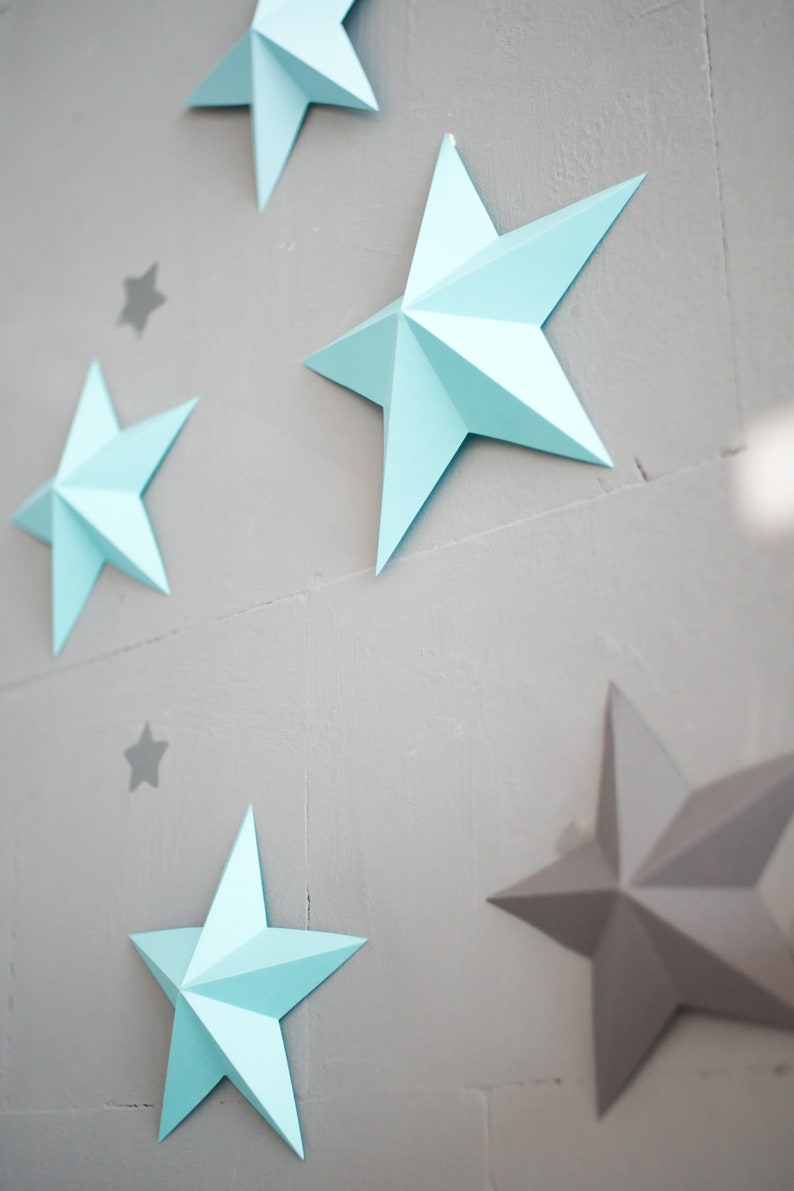 Look at the Stars Kids Room Stars Wall Decor Nursery Art | Etsy
