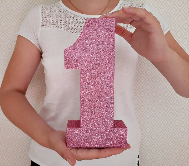 Number 1 Photo Prop First Birthday Number One Silver - Etsy