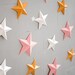 Twinkle Twinkle Little Star 3d Paper Stars Pink Gold Wall - Etsy