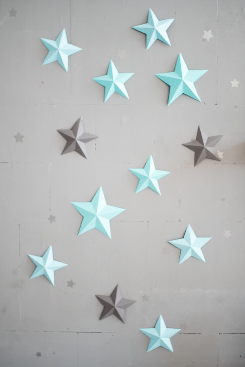 Look at the Stars Kids Room Stars Wall Decor Nursery Art | Etsy