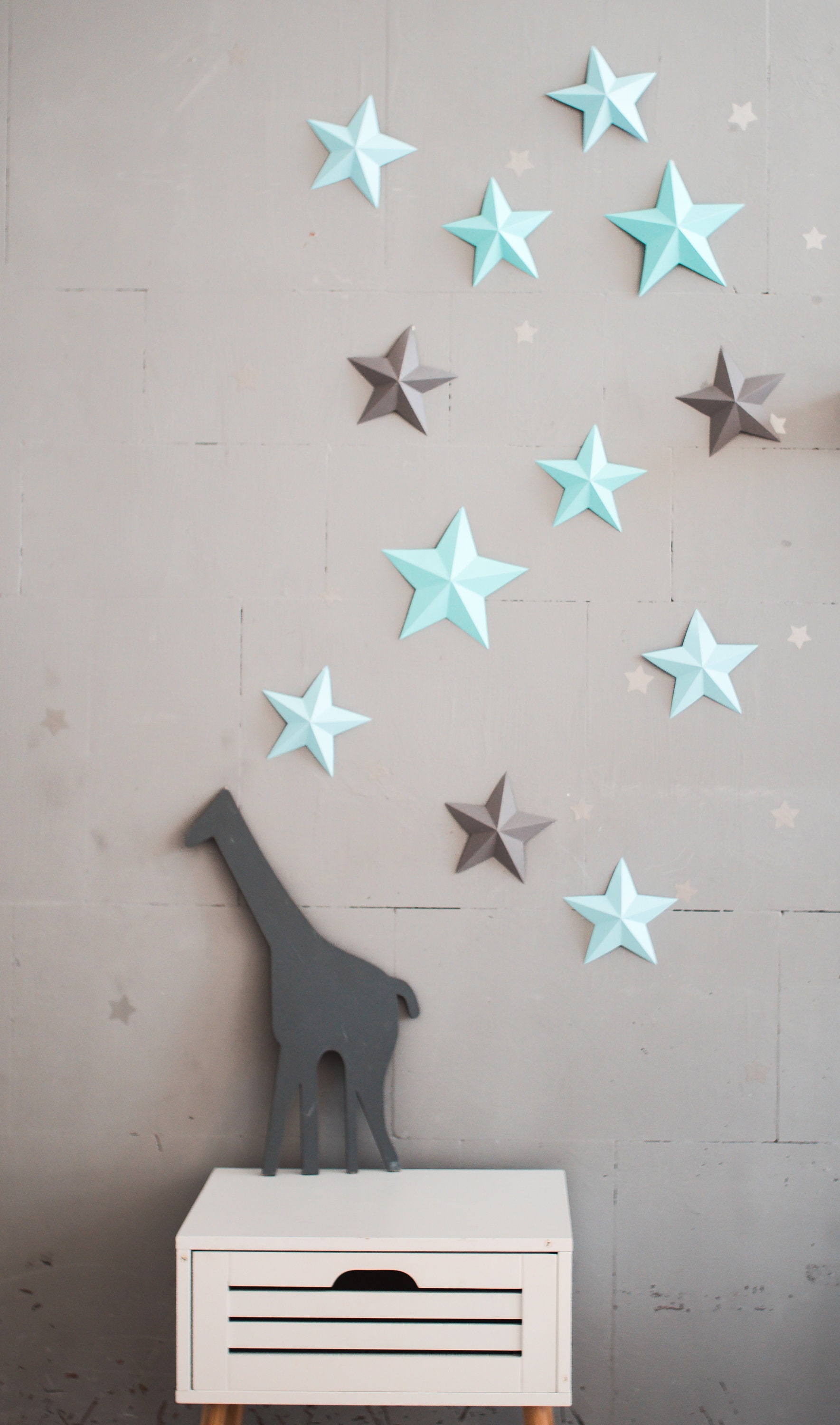 Look at the Stars Kids Room Stars Wall Decor Nursery Art | Etsy