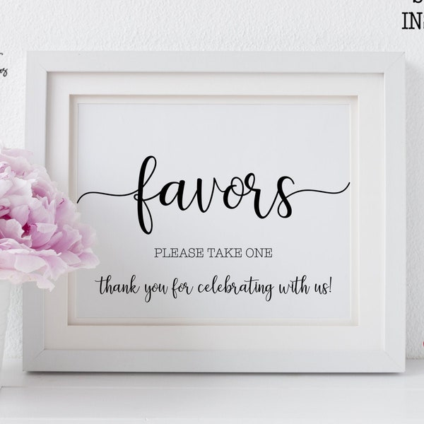 Wedding Favor Sign - Etsy