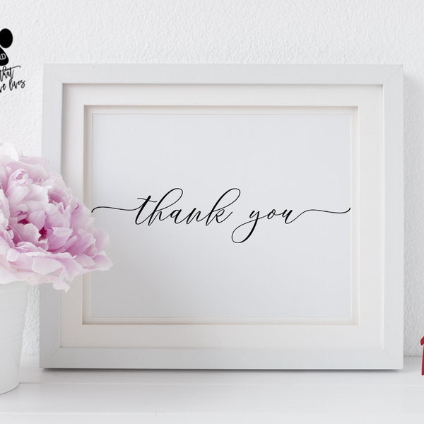 Wedding Thank You Sign - Etsy